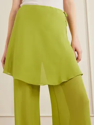 Christopher Esber Mirador Silk Wide-leg Pants