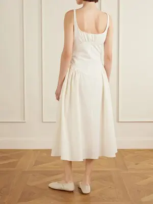 Proenza Schouler White Label Solira Seersucker Midi Dress - Neutrals