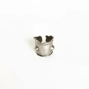 BY VIRGO Neriah Statement Ring With Antique Effect - Silver