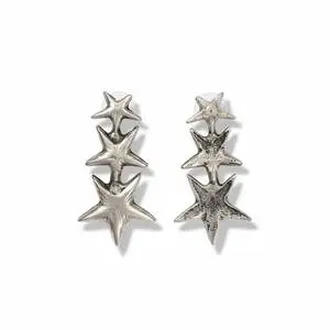 BY VIRGO Astryx Sculptural Star Drop Earrings
