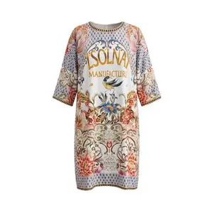 GLAM ON YOU Zsolnay Floral Bird Print T-shirt