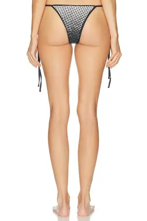 Christopher John Rogers Halftone Wiggle Dot String Bikini Bottom