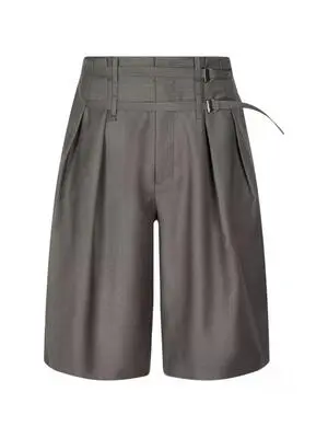 JNBY Textured Wool-blend Shorts - Grey