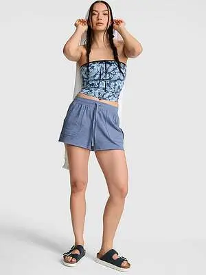 Pink Frill Shorts For Women