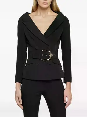 SIMONA CORSELLINI Belted Double-breasted Jacket