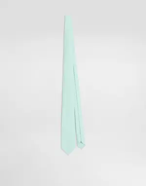 Dolce & Gabbana Silk Twill Neck Tie - Azure