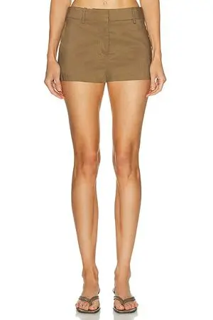 EAVES Ilya Tailored Micro Short - Capers