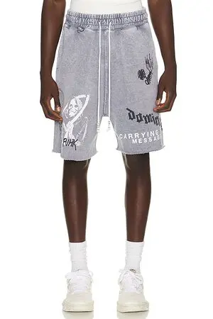 PALY HOLLYWOOD Carry The Message" Graphic Sweat Shorts