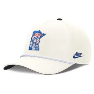 Nike Minnesota Twins 1965 Cooperstown Rise Mlb Structured Adjustable Hat - White