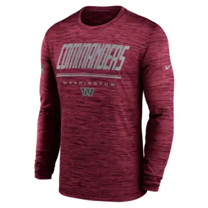 Nike Washington Commanders Team Issue Velocity Dri-fit Long-sleeve T-shirt - Red