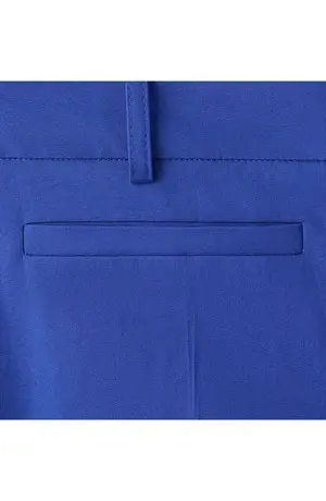 Mango Serin Stretch Cotton Pants - Blue