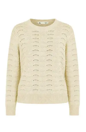 YUMI Wave Metallic Thread Relaxed Jumper