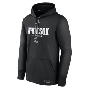 Nike Chicago White Sox Authentic Collection Therma Mlb Pullover Hoodie - Black