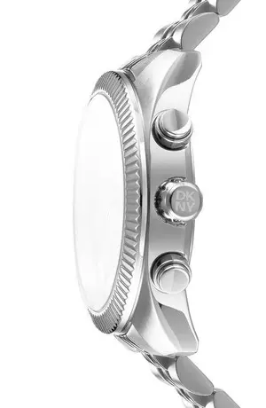 Dkny Chronograph Stainless Steel Watch - Black/silver