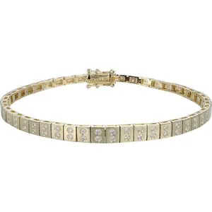 TYPE JEWELRY Leggo Id Mini Diamond Tennis Bracelet - Gold