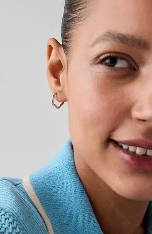 Kate Spade New York Wave Huggie Hoop Earrings