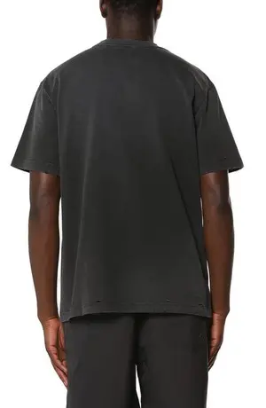 PURPLE BRAND Distressed Heavyweight Cotton Jersey Graphic T-shirt
