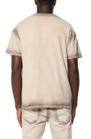 PURPLE BRAND Textured Inside Out Graphic T-shirt