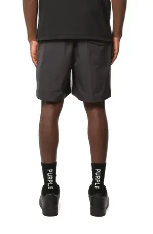PURPLE BRAND Embellished Water Repellent Drawstring Shorts