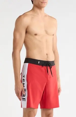 TENŌRE Colorblocked Board Shorts - Card