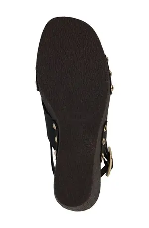 Mia Elleiana Wedge Sandal - Black