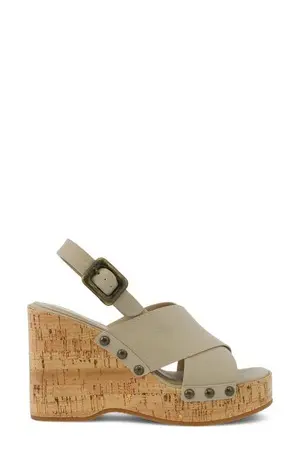 Mia Elleiana Wedge Sandal - Sand
