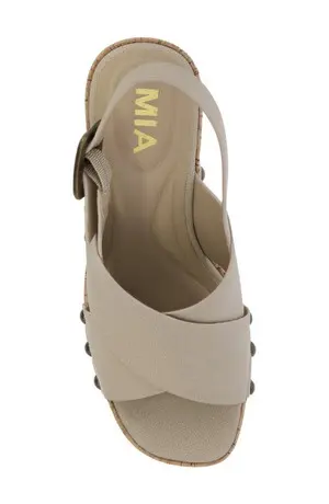 Mia Elleiana Wedge Sandal - Sand