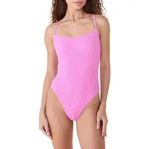 ANDIE Fiji Lace-up Back One-piece Swimsuit - Frosting