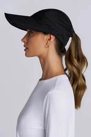 Coolibar Olivia Convertible Visor - Black