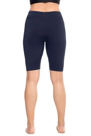 Coolibar Deep Water Upf 50+ Swim Shorts With Internal Pocket - Navy