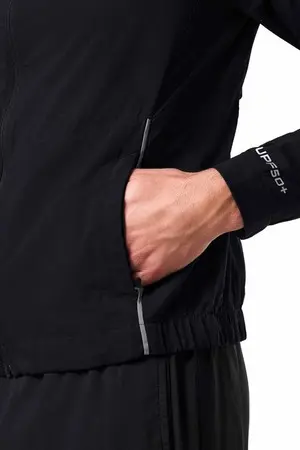 Coolibar Outpace Sport Jacket Upf 50+ Sun Protection - Black