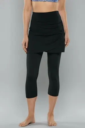 Coolibar Upf 50+ Sun Protection Skirted Swim Capris