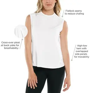 Coolibar Upf 50+ Sun Protection Athleisure Tank Top - Black