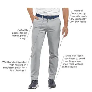 Coolibar Upf 50+ Golf Performance Pants - Black