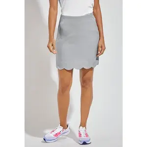 Coolibar Valorus Golf Skort With Scallop Detail - Slate
