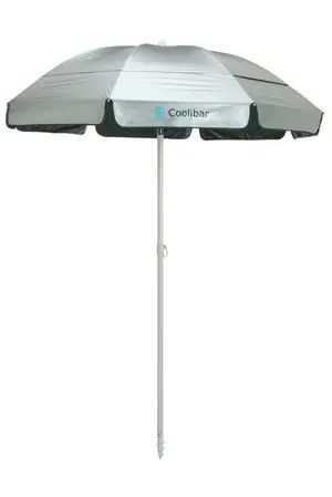 Coolibar Beach Umbrella, Upf 50+ Sun Protection - Silver