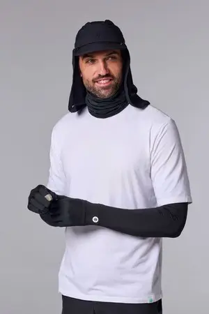 Coolibar Maxshield Performance Arm Sleeves - Black