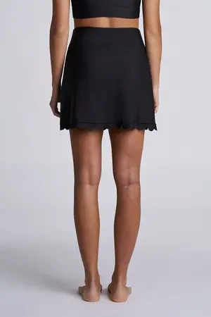 Coolibar Sea Fan Scallop Skort - Black