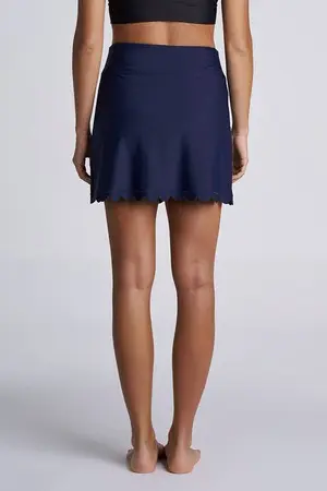 Coolibar Sea Fan Scallop Skort - Navy