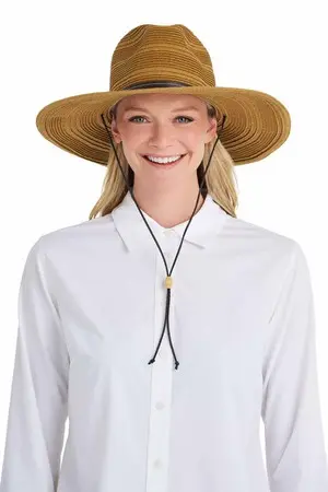 Coolibar Tempe Sun Hat With Chin Cord - Tan
