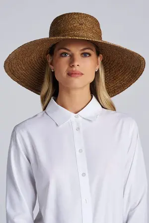 Coolibar Raffia Sun Hat With Braided Detailing