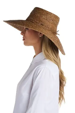 Coolibar Raffia Sun Hat With Braided Detailing