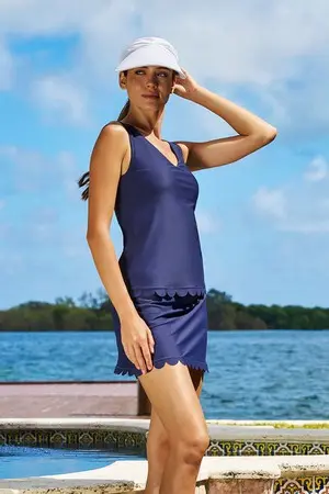 Coolibar Acropora Scallop Tankini