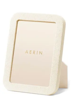 Aerin Classic Faux Shagreen Frame - Cream