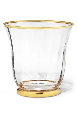 Aerin Sophia Small Ice Bucket - Clear/gold