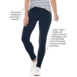 Coolibar Monterey Summer Leggings - Navy