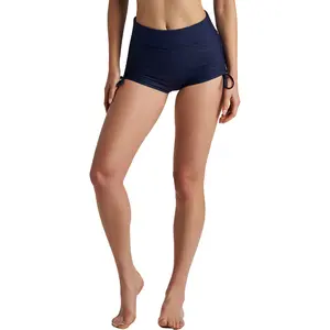 Coolibar Bayshore Ruched Swim Shorts - Navy
