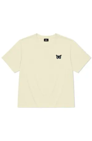 DALIX Butterfly Relaxed Midweight Jersey Tee - Butter