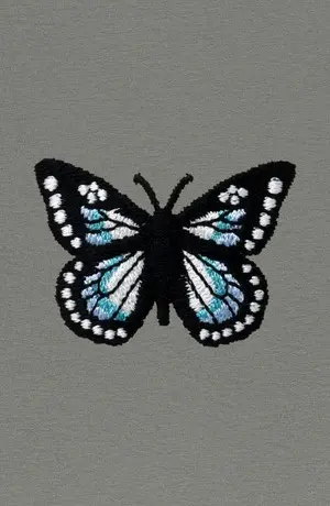 DALIX Butterfly Relaxed Midweight Jersey Tee - Shadow