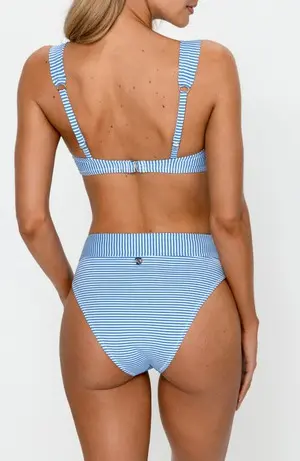 PS BY CUPSHE Striped Cutout High-waisted Bikini Set